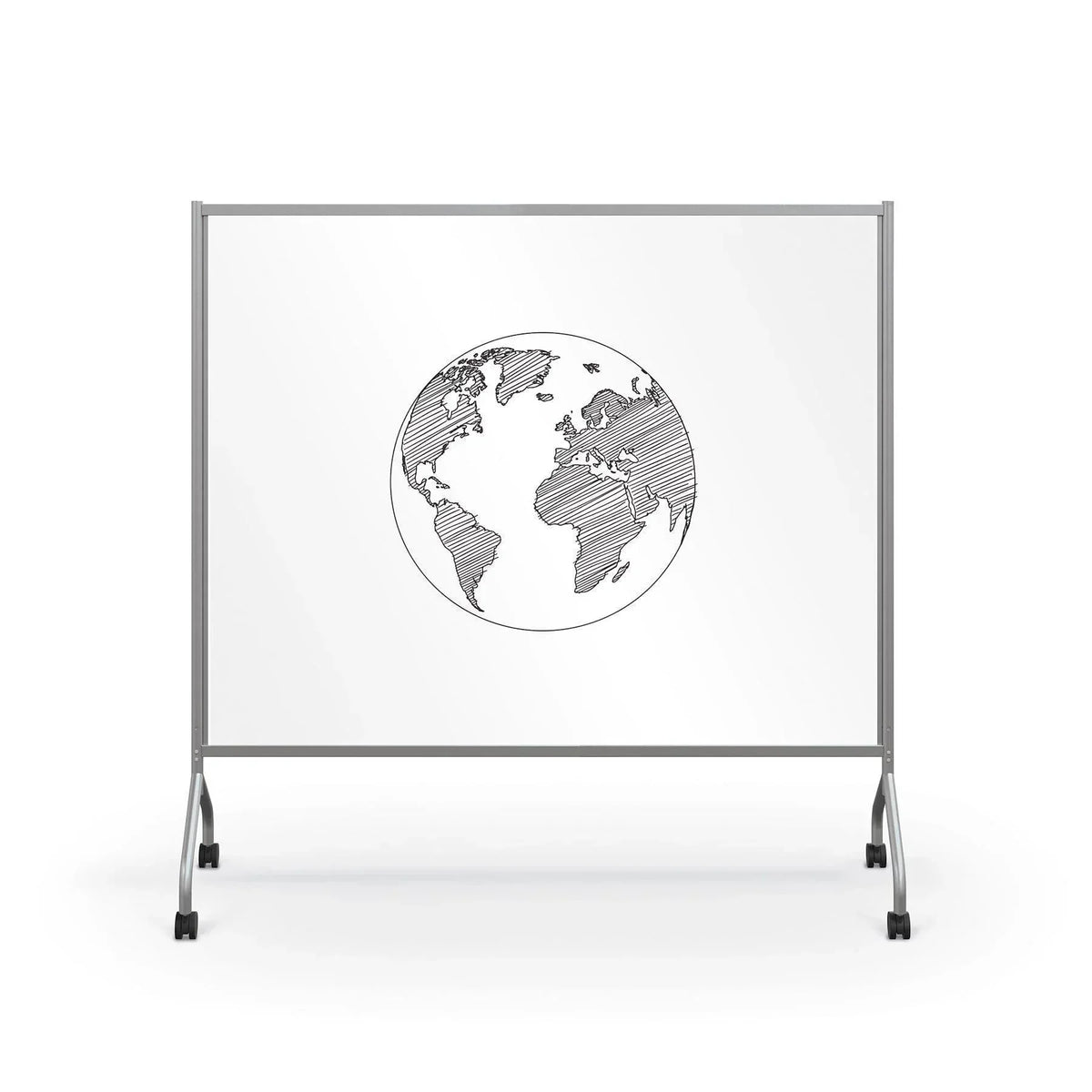 62506 - Mobile Clear Divider/Markerboard – Essentials by Mooreco