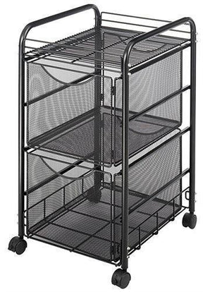 5212 - Onyx™ Mesh File Cart with 2 File Drawers by Safco