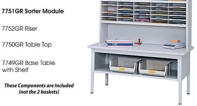 Safco Complete E-Z Sort Sorting Table | Desk Accessories ...
